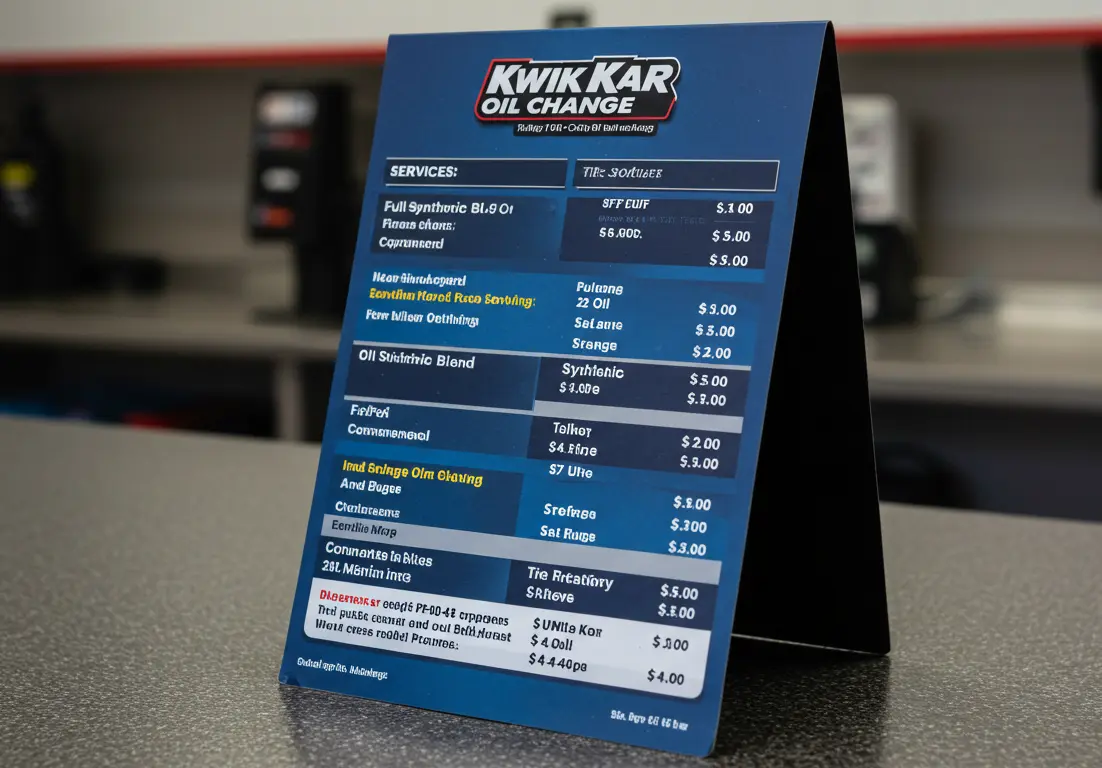 Kwik Kar Oil Change Prices 2025: Everything You Need to Know Before ...
